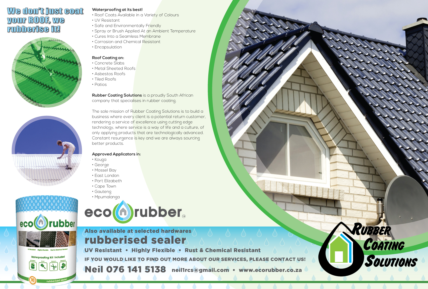 Eco Rubber T/A Rubber Coating Jeffreys Bay | Roofing | Phone 076 141 5 ...